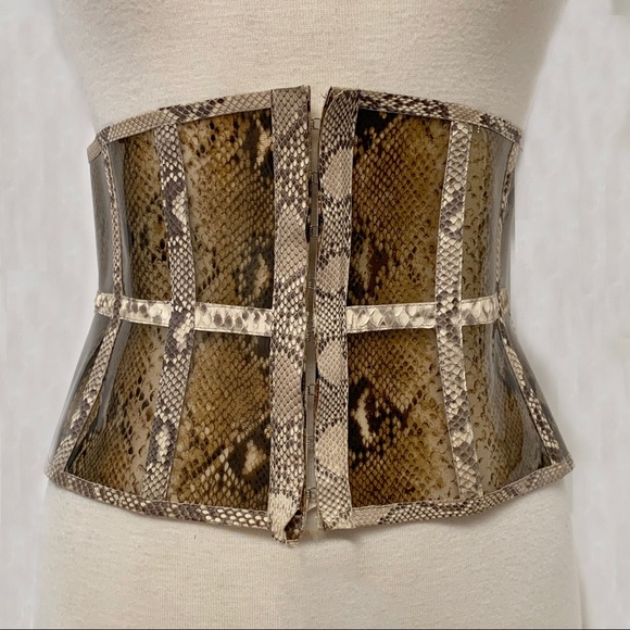 Alessandro Dell'Acqua | Accessories | Alessandro Dellacqua Rare Python Corset Belt | Poshmark